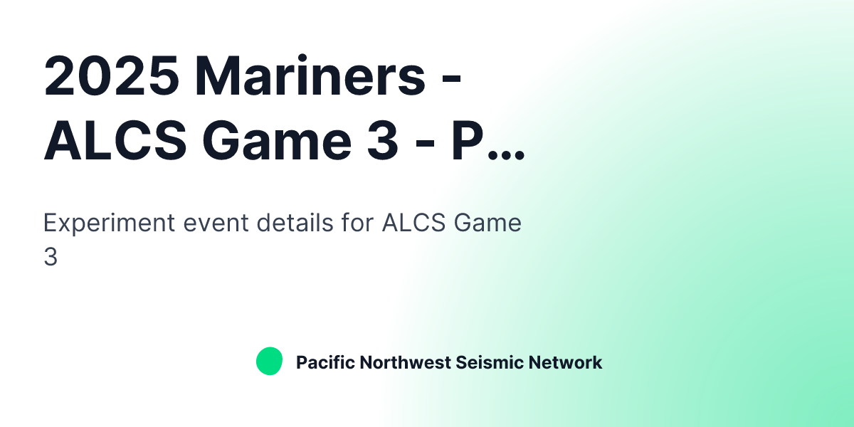 2025 Mariners - ALCS Game 3